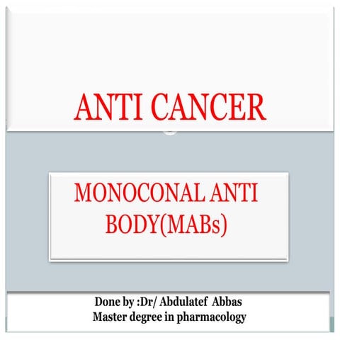 monoclonal antibody drugs(MAB)(Anticancer) | PDF