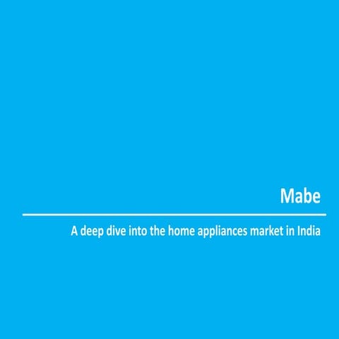 Mabe Consumer Electronics Brand | PPTX