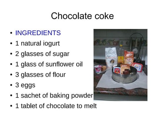 Chocolate cake | PPT
