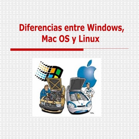 Diferencias entre windows, mac os y linux | PDF