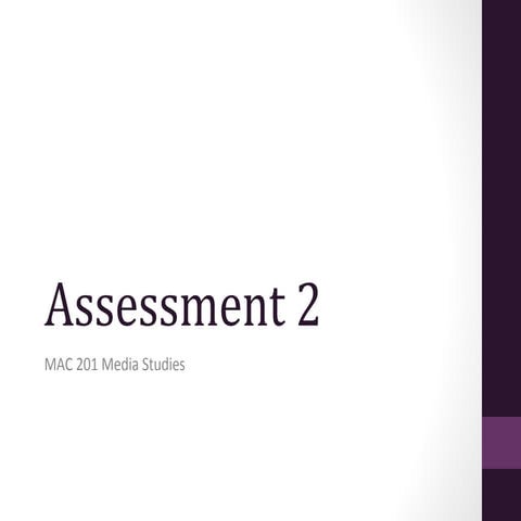 Mac201 assessment 2 guidance | PPT