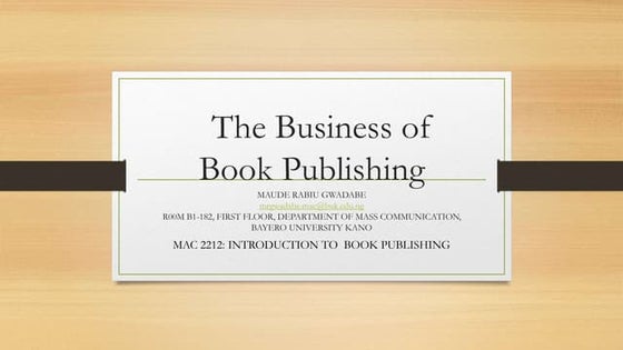 Stages of the Publishing Process | PPT