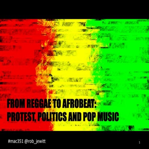 Mac351 From reggae to afrobeat [draft] | PDF