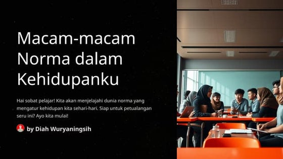 Peserta didik dapat mengklasifikasikan norma dan aturan yang berlaku di ...