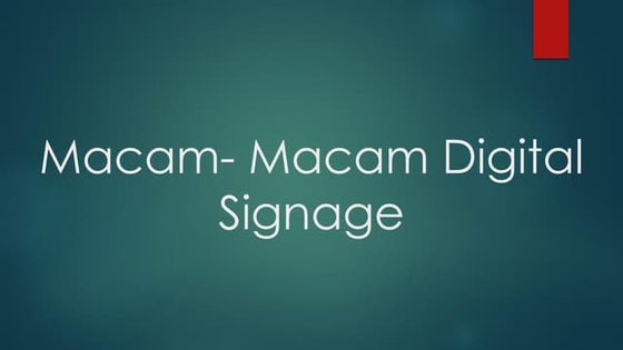 Macam macam signage | PPT