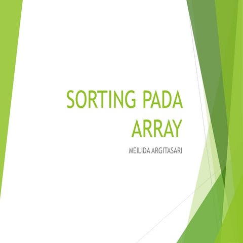 Macam_-_macam_sorting_array dalam pembelajaran.ppt
