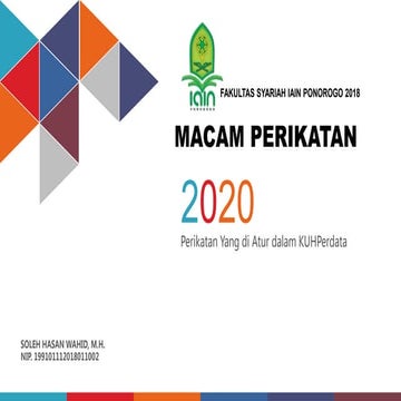 Macam perikatan | PPTX