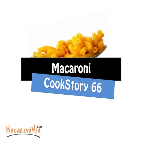 Macaroni cookbook | PDF