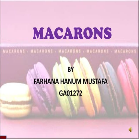 Macarons slide | PPTX