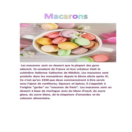 Macarons | DOCX