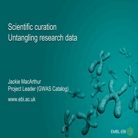 Scientific Curation: Untangling research data | PDF