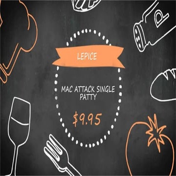 Mac Attack Single Patty - Lepice | PPT