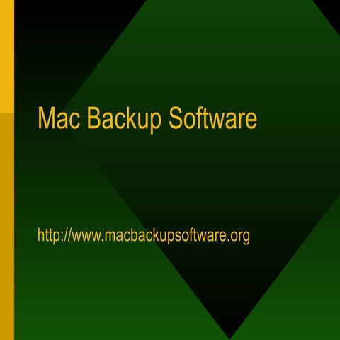 Mac backup software | PPT