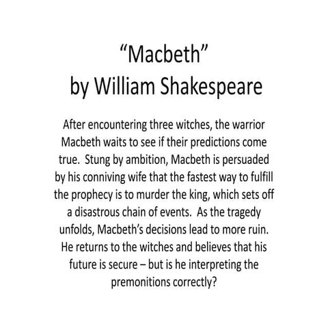 Macbeth | PPTX