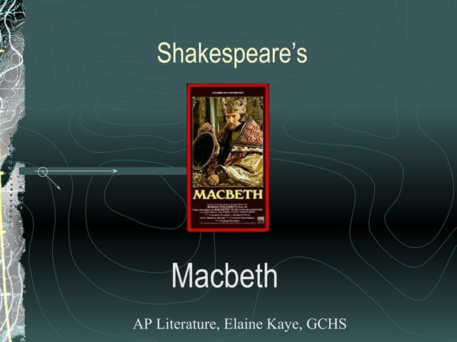 Shakespeare: Macbeth | PPTX
