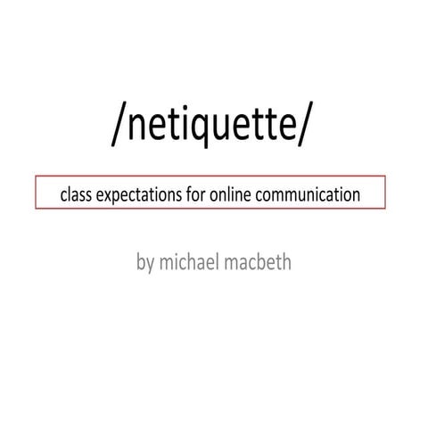 Netiquette | PPT