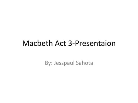 Macbeth works cited | PDF