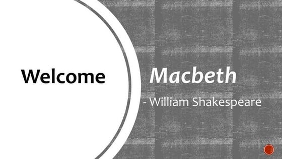 English-Macbeth and Shakespeare | PPT