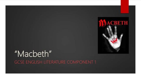 Lady Macbeth Soliloquy Part 1 | PPT