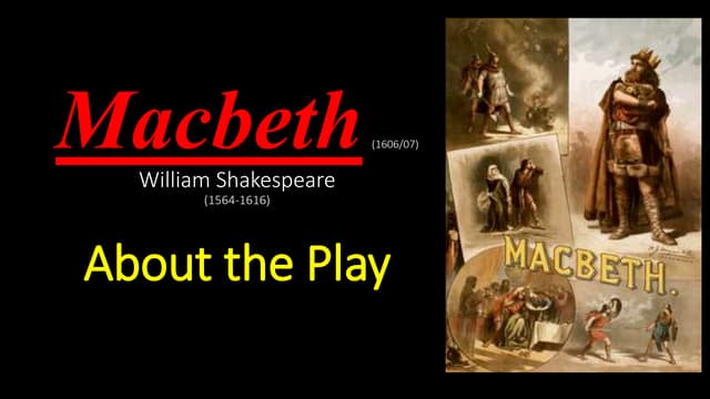 MACBETH plot character and theme for ISC class 11 and 12 | PPTX
