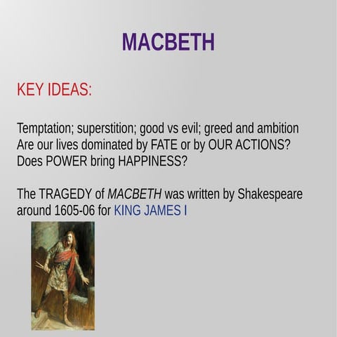 Macbeth Shakespeare Tragedy powerpoint | PPT