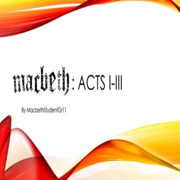 Macbeth Presentation | PPTX