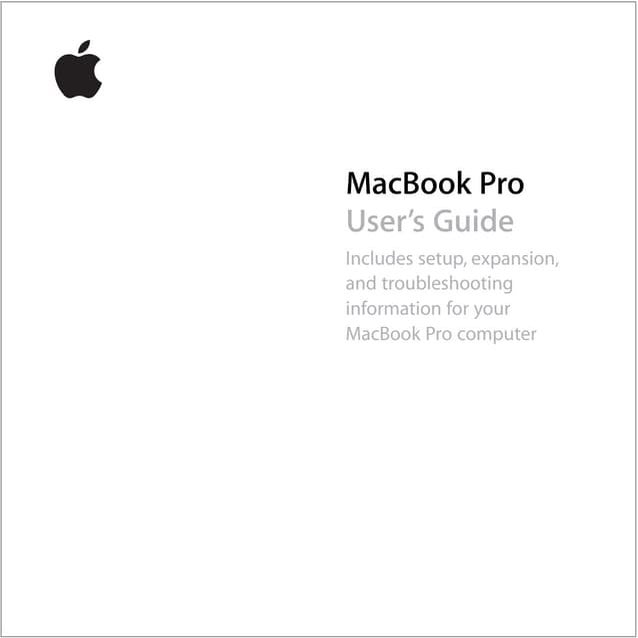 Macbook pro users_guide | PDF