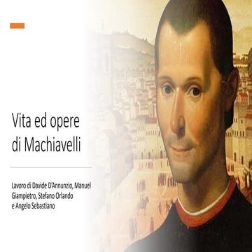 Machiavelli_Presentazione della scuola media | PPTX