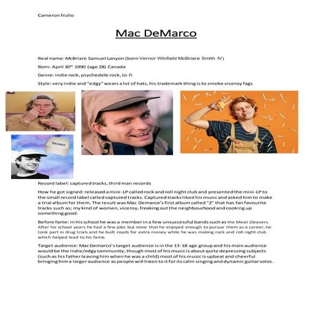 Mac de marco | DOCX