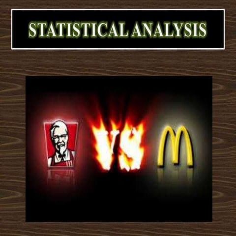 Macd vs kfc statistical analysis | PPTX