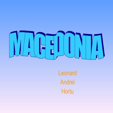 Macedonia | PPT