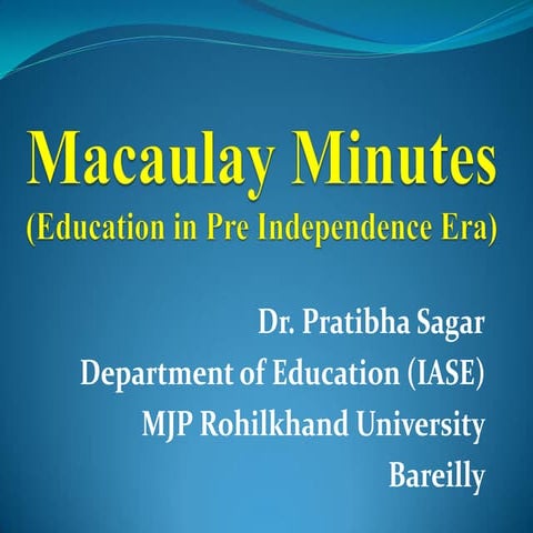Machauley Minutes Pre Independence.pdf | Education