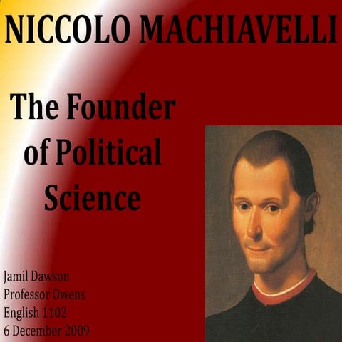 Machiavelli | PPTX | Books and Literature