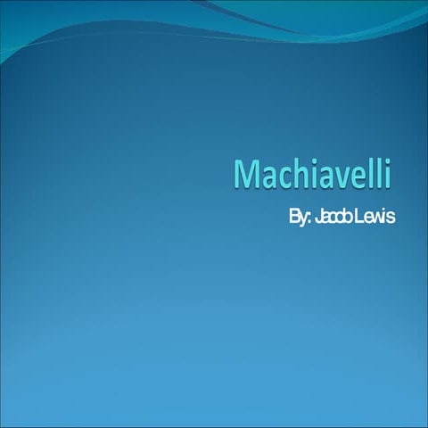 Machiavelli | PPT