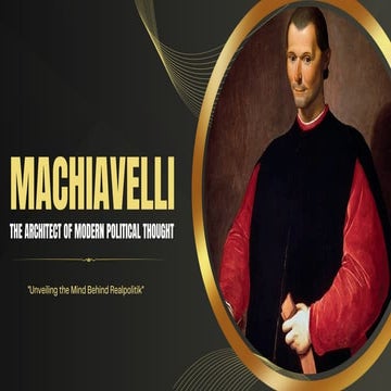 Machiavelli_20250408_222512_0000.pdf. he was modern Thinker | PDF