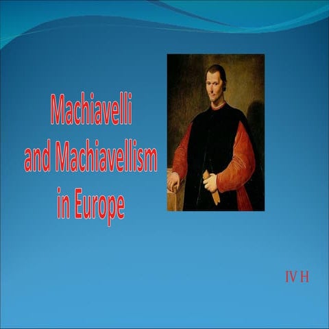 Machiavelli4h | PPT