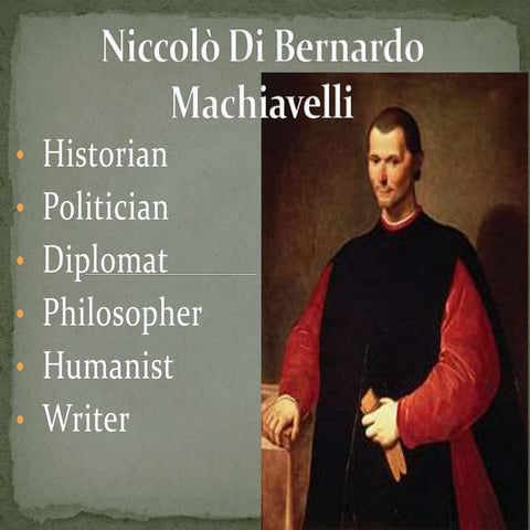 Machiavelli pp 1 | PPT