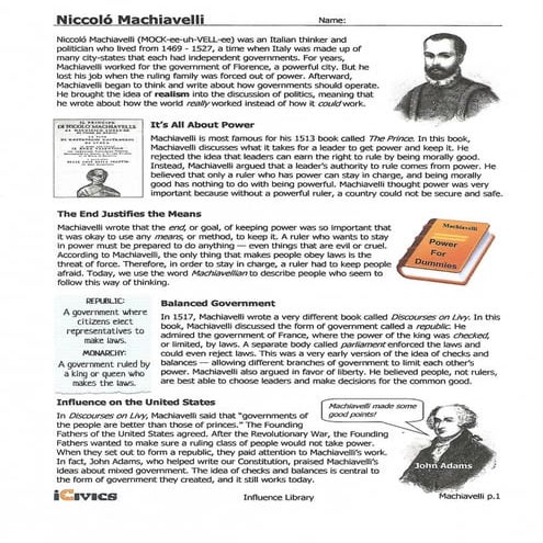 Machiavelli reading | PDF