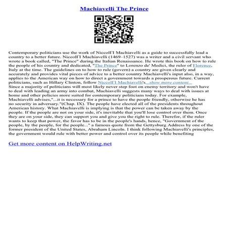 Machiavelli The Prince | PDF