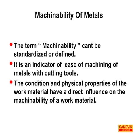 Machinability of Materialsor machine study.ppt