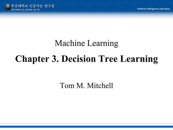 Decision Tree Learning | PPT