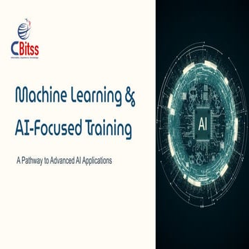 Master Machine Learning And Ai With Cbitss Institute Expert Training