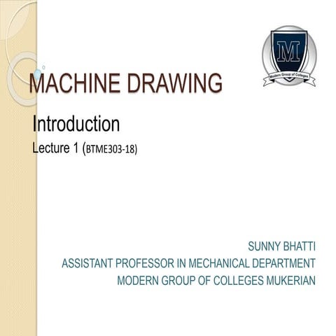 Machine Drawing | PPTX