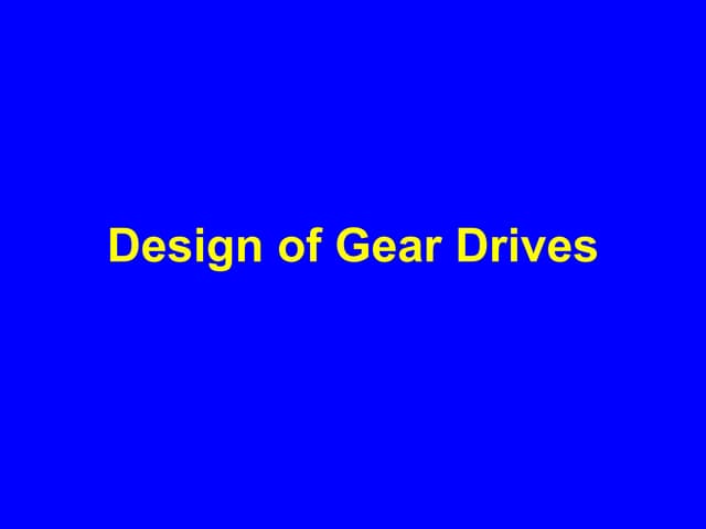 Spur gear and design of spur gear | PPTX