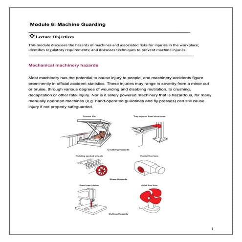 machine_guarding.pdf | First Aid | Injuries