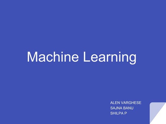 Introduction to Machine Learning - Basics | PPTX