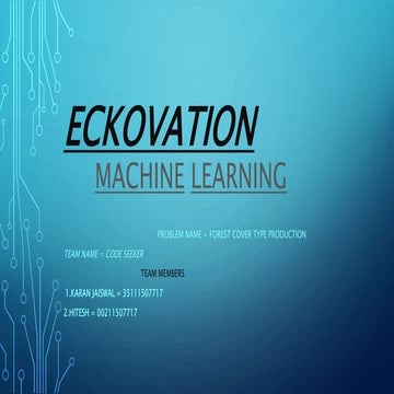 Machine learning | PPT