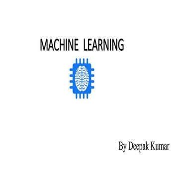Machine learning | PPT