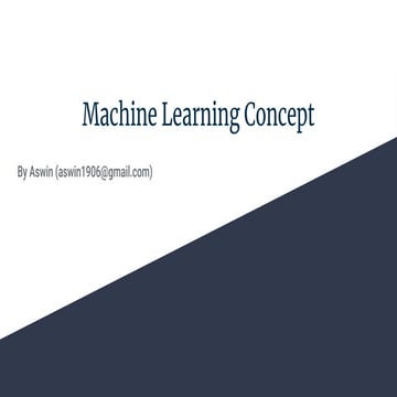 MachineLearning.pptx | Artificial Intelligence | Technology & Computing