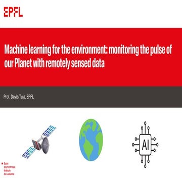Machine learning for the environment: monitoring the pulse of our ...